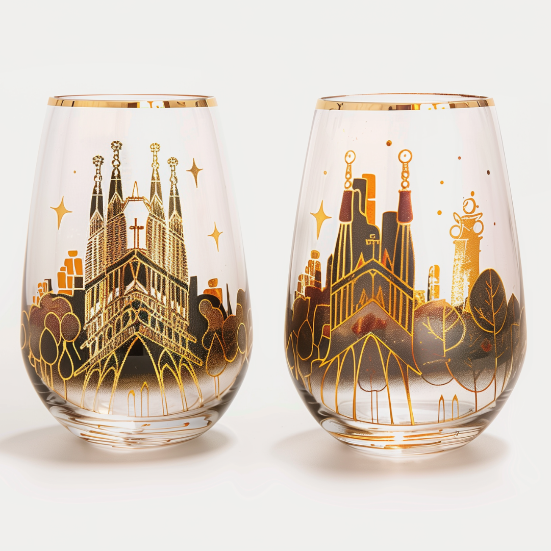 ‘Sagrada Familia Majesty’ Glassware Set - UST Cornet Barcelona